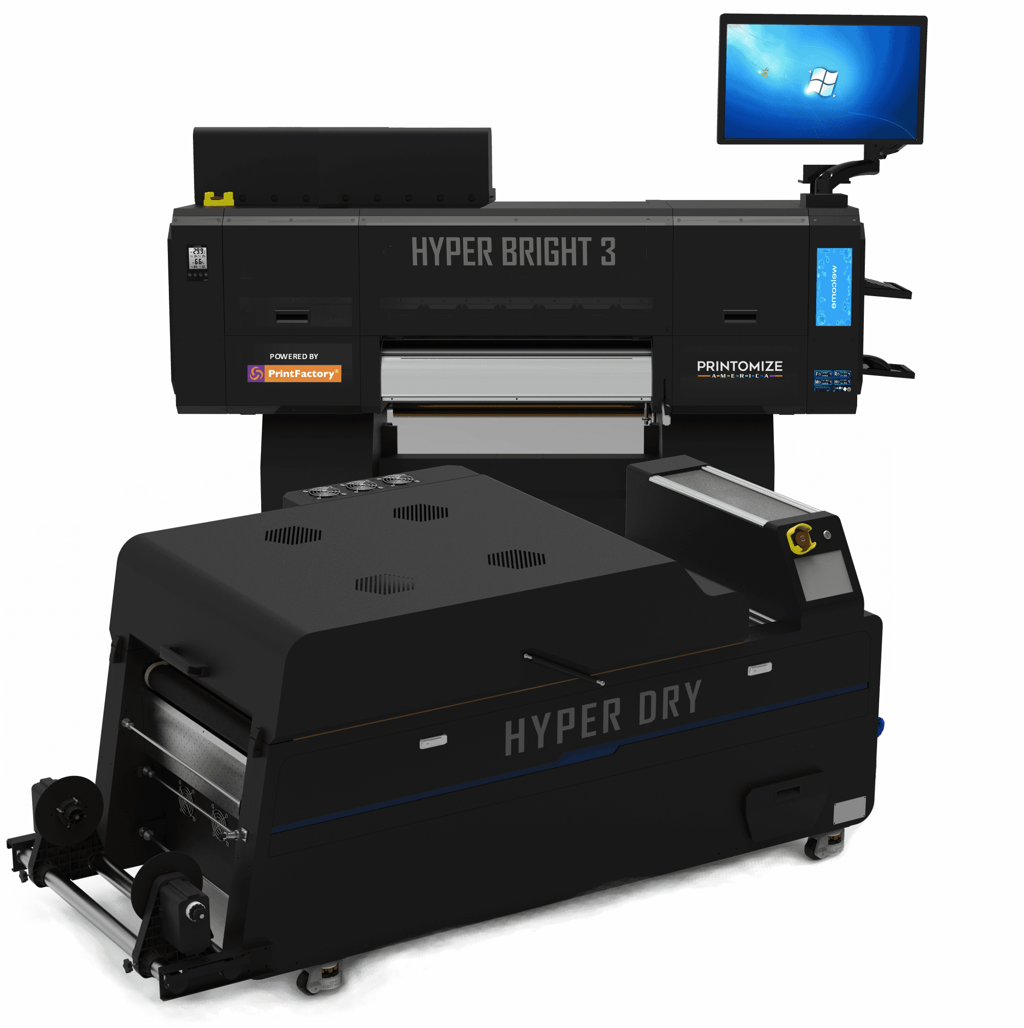 Hyper Bright 3 (9 Color) DTF Printer/Oven | Printomize America