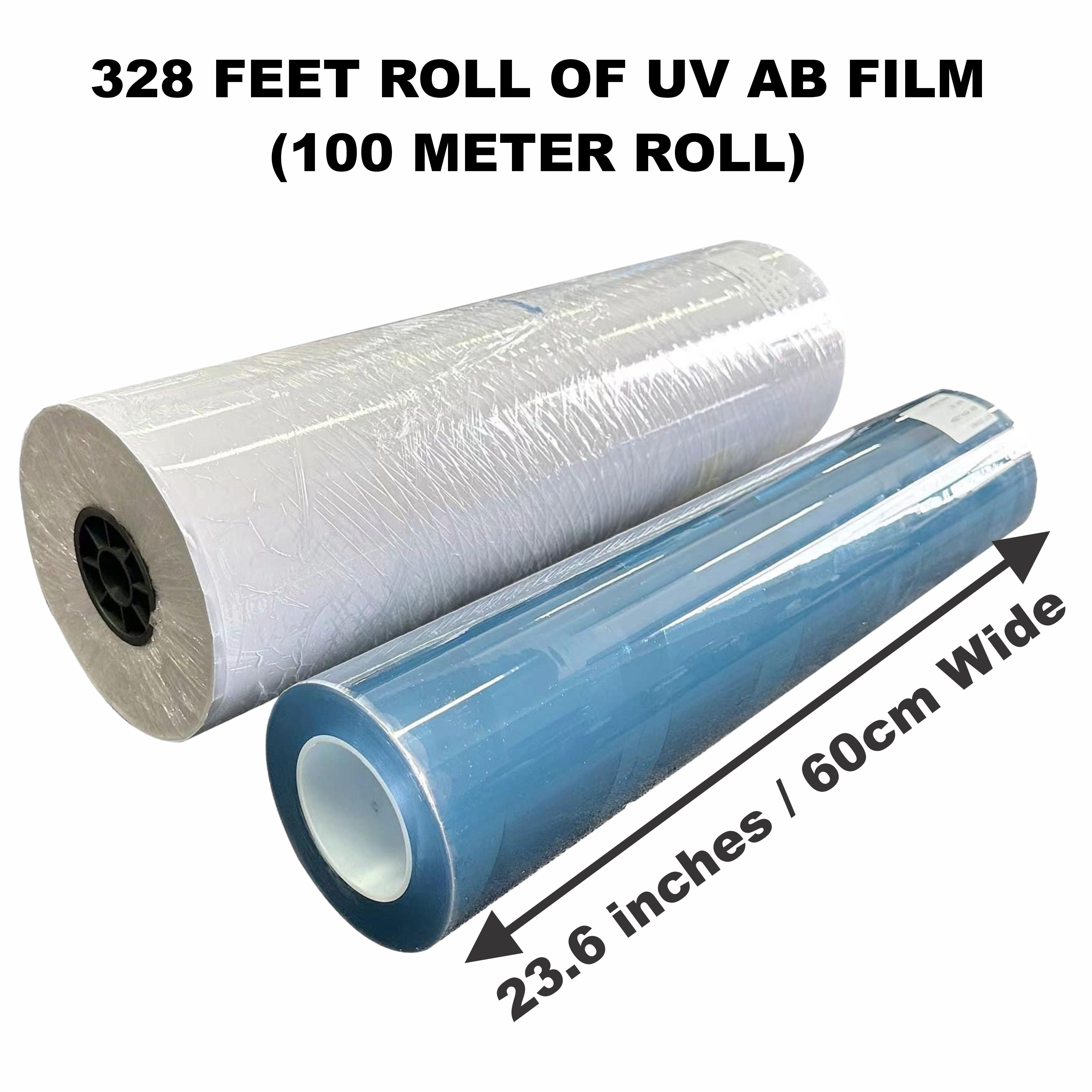 UV DTF Transfer Film AB Roll 23.6in x 328ft (60cm x 100m)